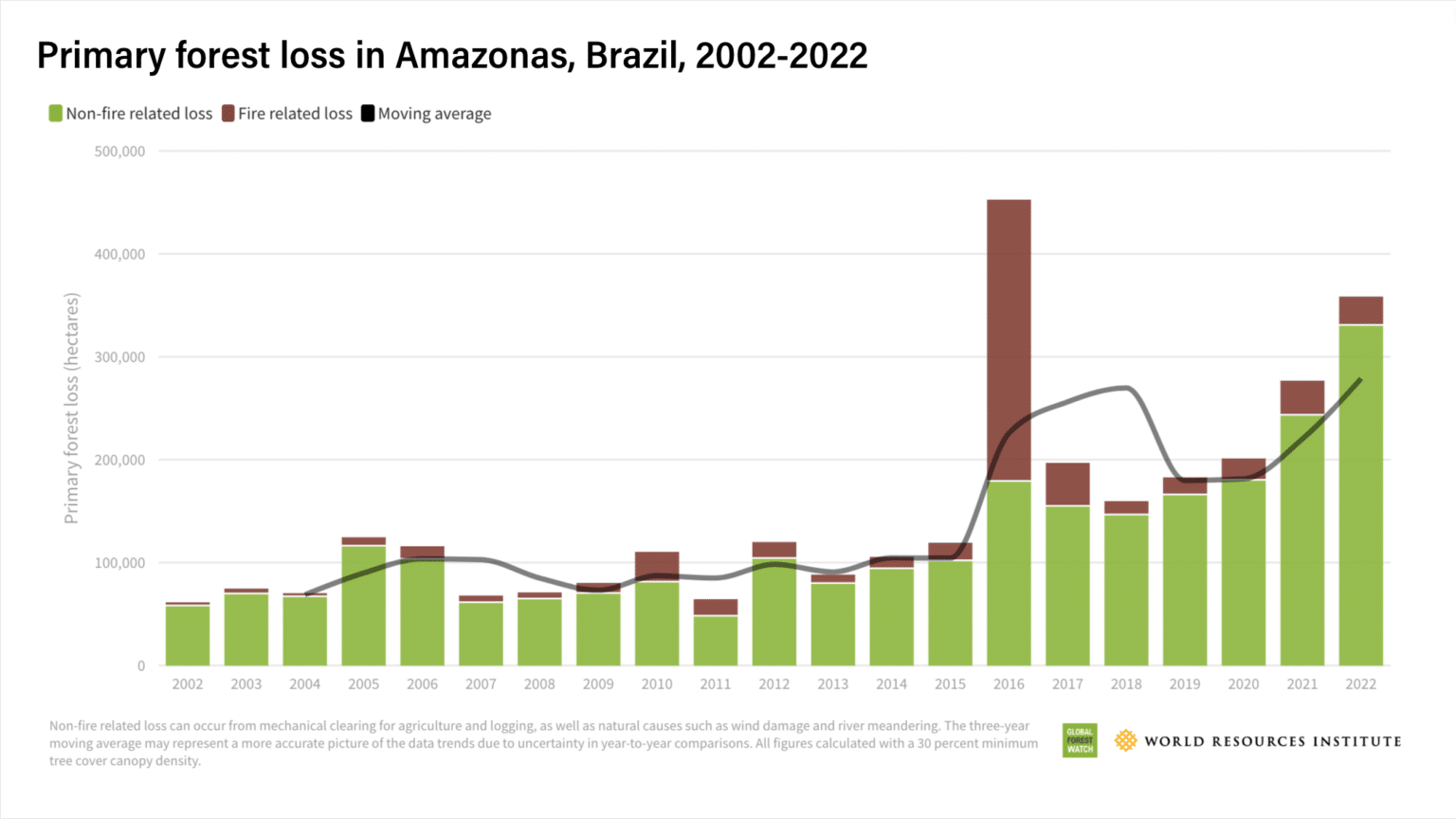 Up to 47% of Amazon Rainforest At Risk of Collapse by 2050
