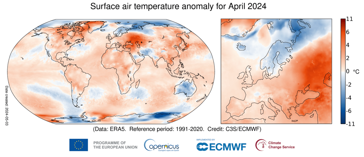 April Breaks Yet Another Global Heat Record | Earth.Org